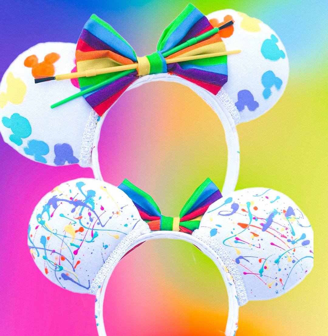 Mickey Paint Splatter Pallet Mouse Ears, Festival of the Arts Mouse ...