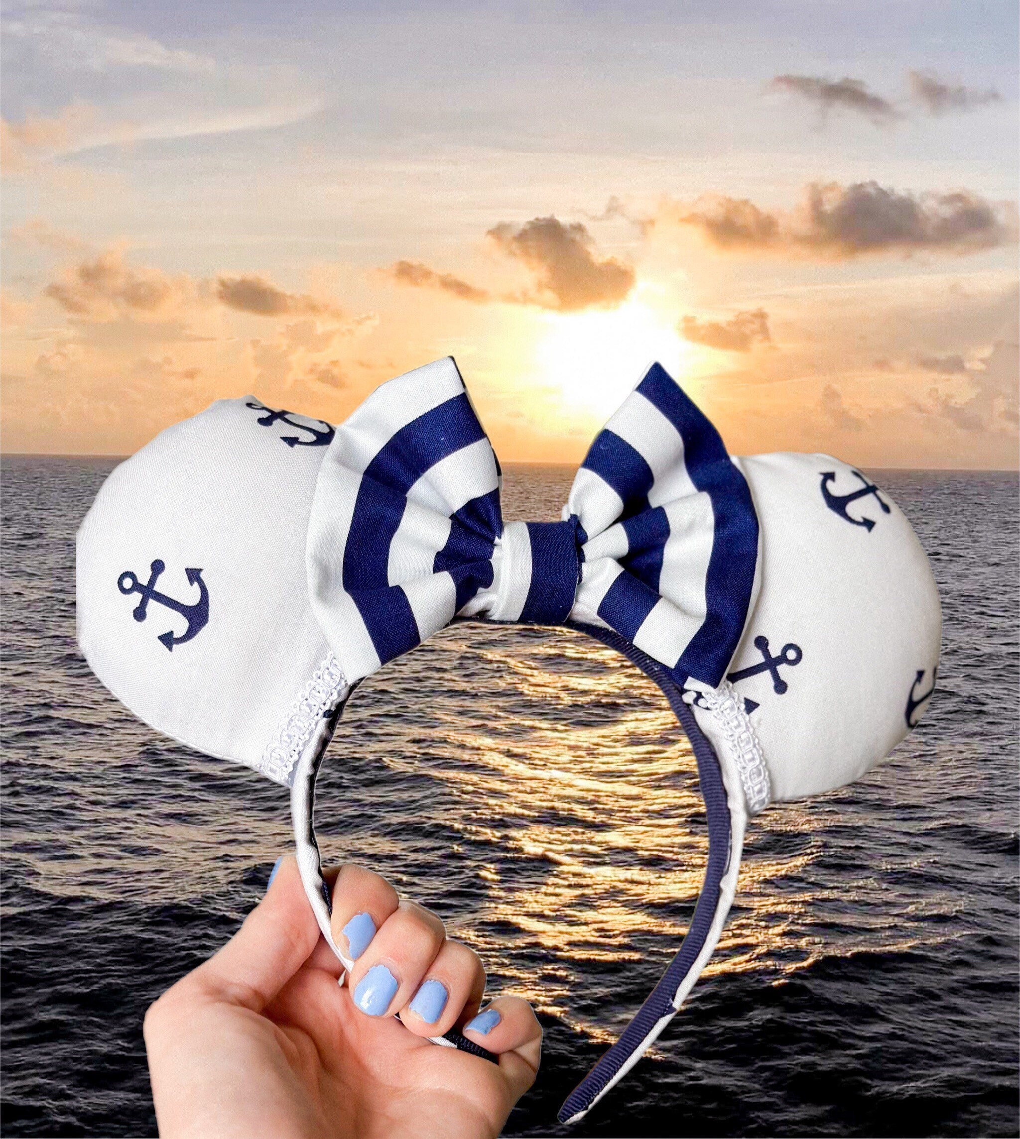 Sail Away Anchor Cruise Mouse Ears, Cruise Mouse Ears, Navy Mouse Ears ...