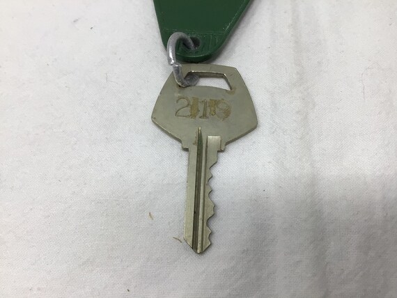 Vintage Hotel Key with Plastic Room Designator 219 (G… - Gem