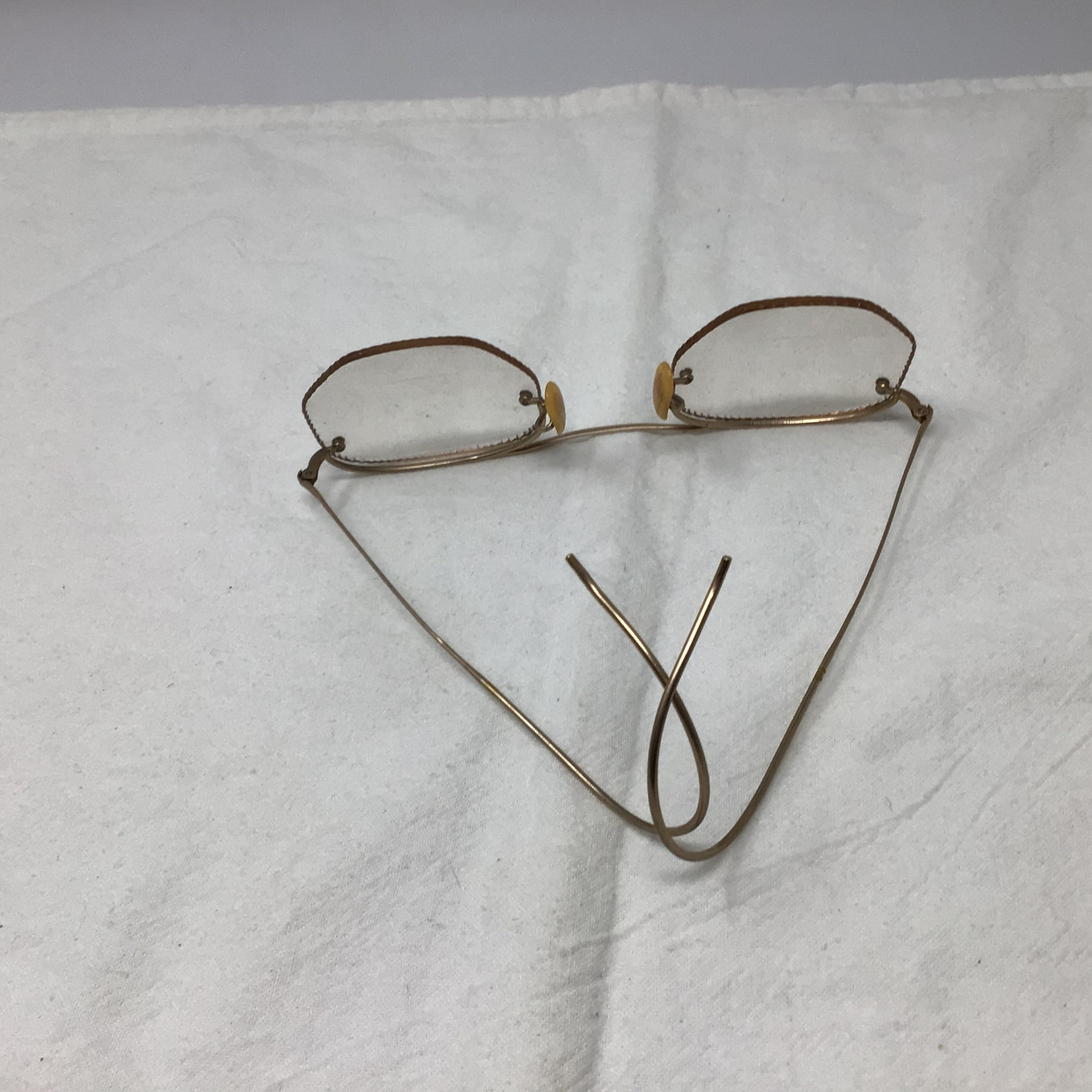 Vintage Wire Rim Glasses With Case (F3) - Etsy