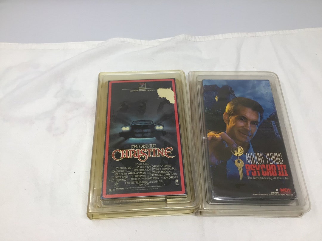 Two Classic VHS Scary Movies Psych III and Christine F3 - Etsy