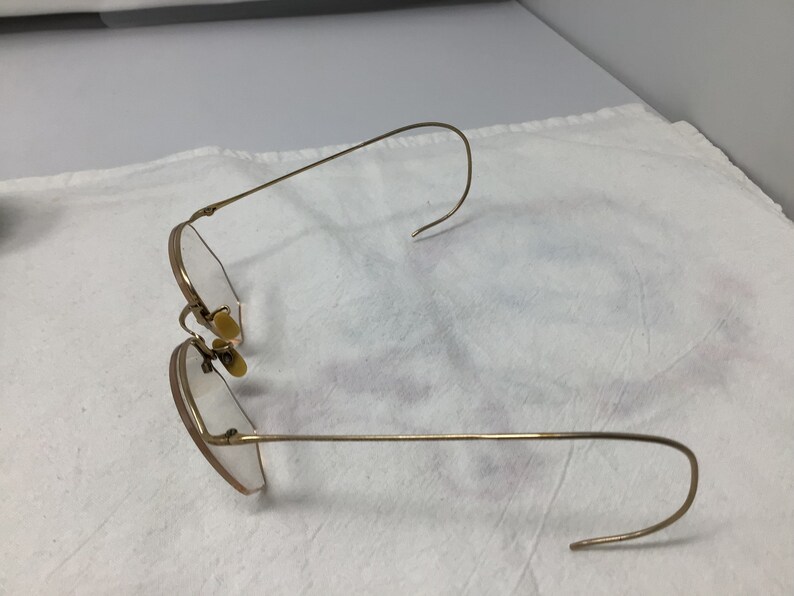 Vintage Wire Rim Glasses With Case (B2) - Etsy