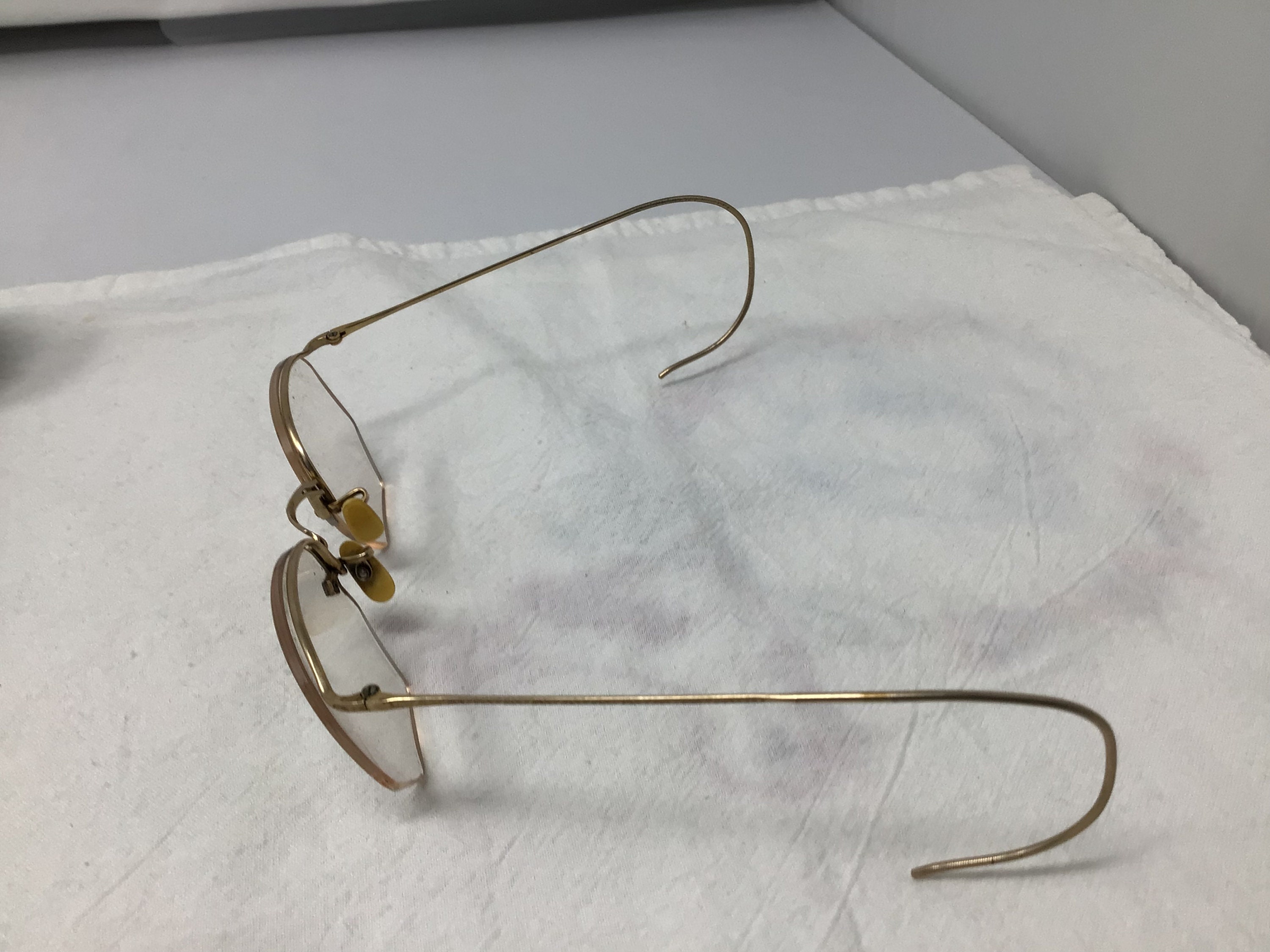 Vintage Wire Rim Glasses With Case B2 Etsy