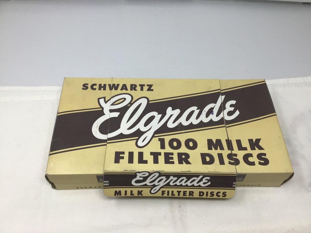 Vintage Schwartz Elgrade Milk Filter Discs Cardboard Box (H1) - Etsy