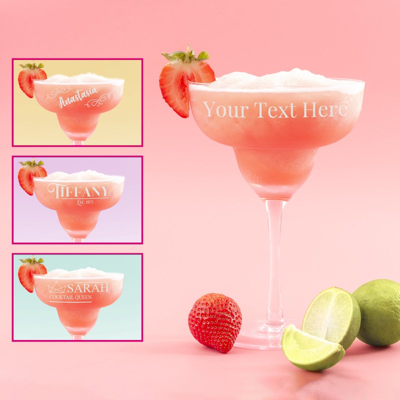 Margarita Glasses Glass - Etsy UK