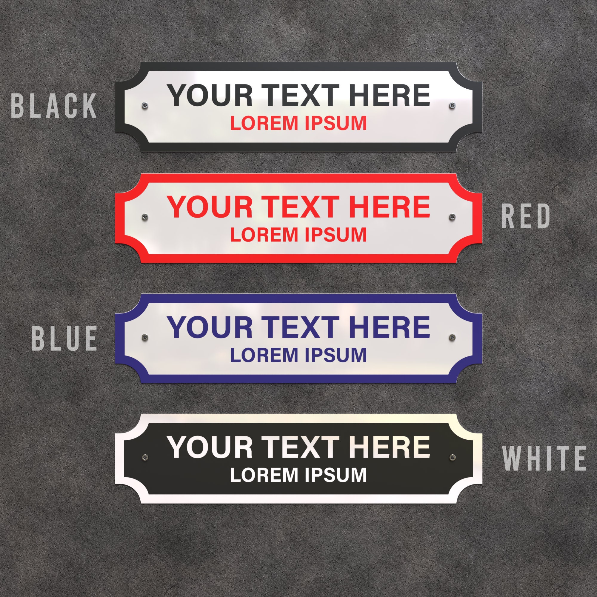 Personalised Metal Street Sign Custom Contemporary Modern - Etsy