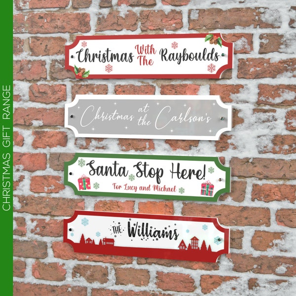 Personalized Christmas Signs - Etsy