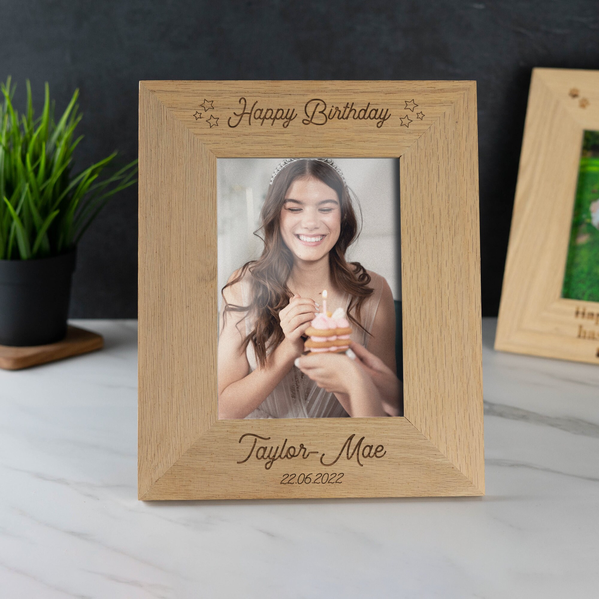 Personalised Wooden Photo Frame 4 X 6 / 5x7 Picture - Etsy