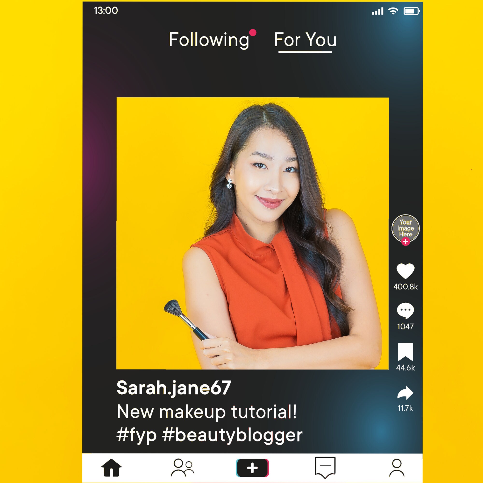 Customisable Social Media Selfie Frame Bespoke Instagram Etsy Uk