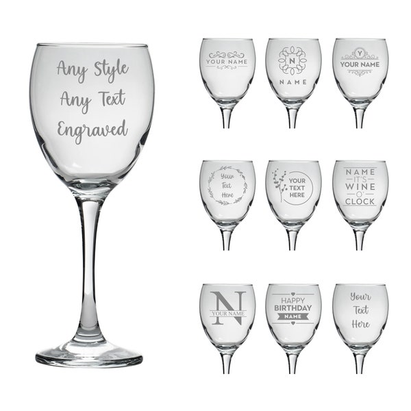 Custom Wine Glass - Etsy