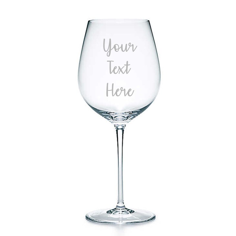 Personalised Wine Glass Laser Engraved Your Own Message | Etsy