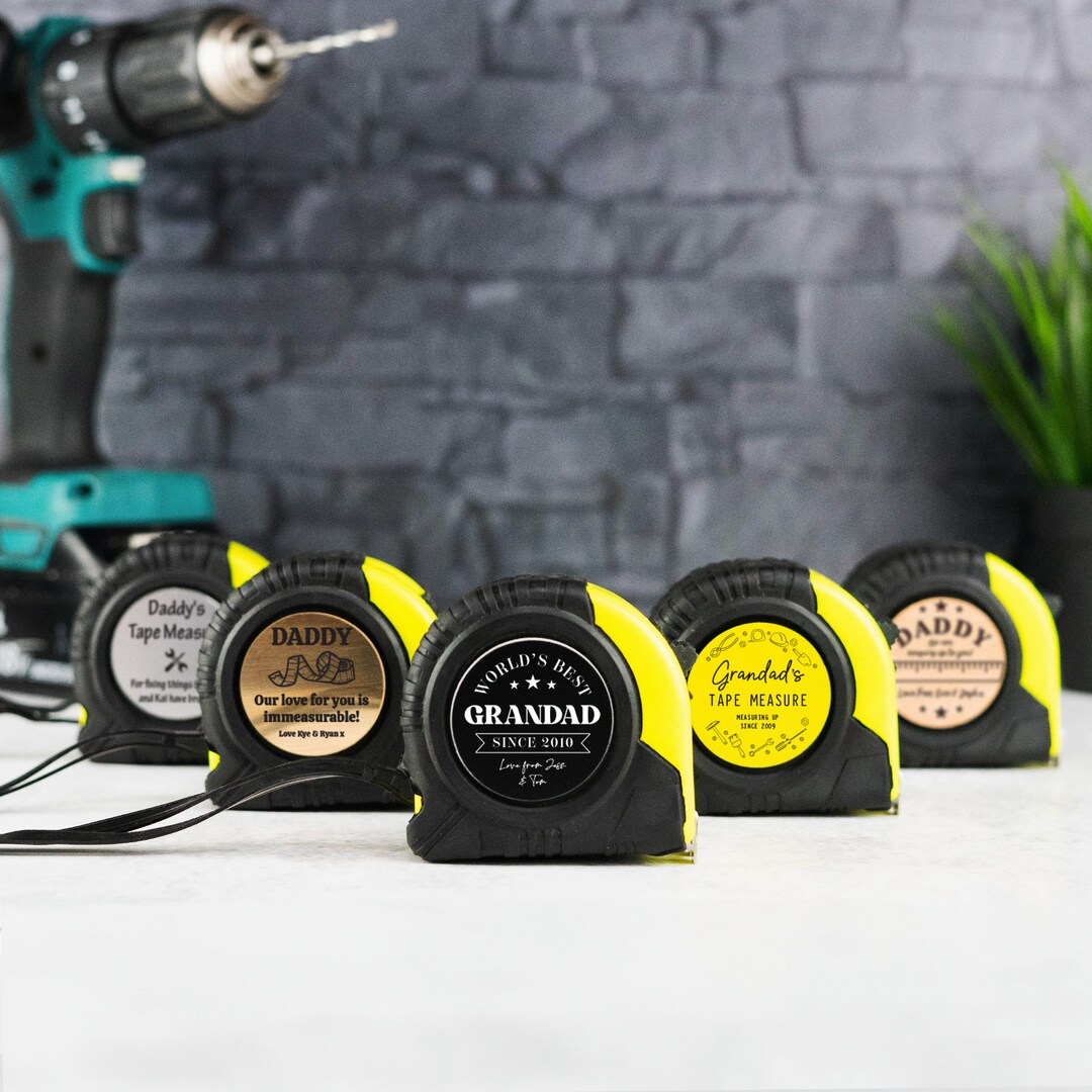 Engraved Tape Measure Personalised DIY Gift for Dad and Grandad Custom ...
