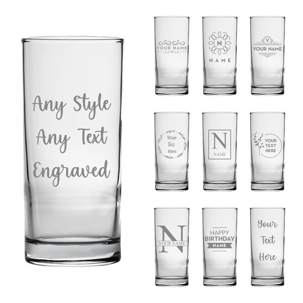 Personalized Glass - Etsy