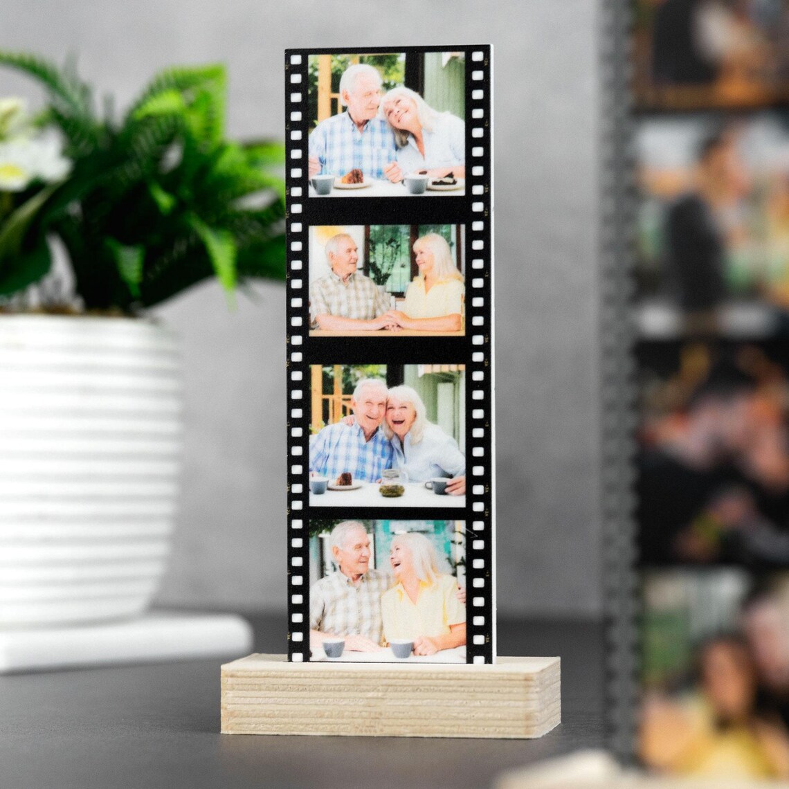 Custom Photo Strip Freestanding Block Retro Polaroid Themed ...