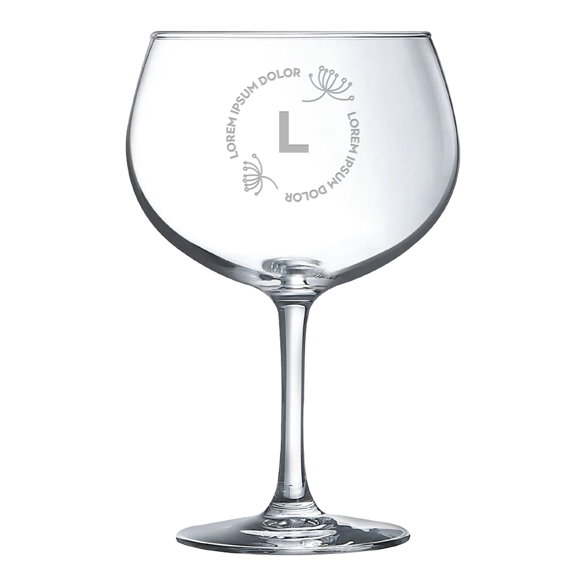 Personalised Gin Glass Laser Engraved Your Own Message Bespoke - Etsy UK