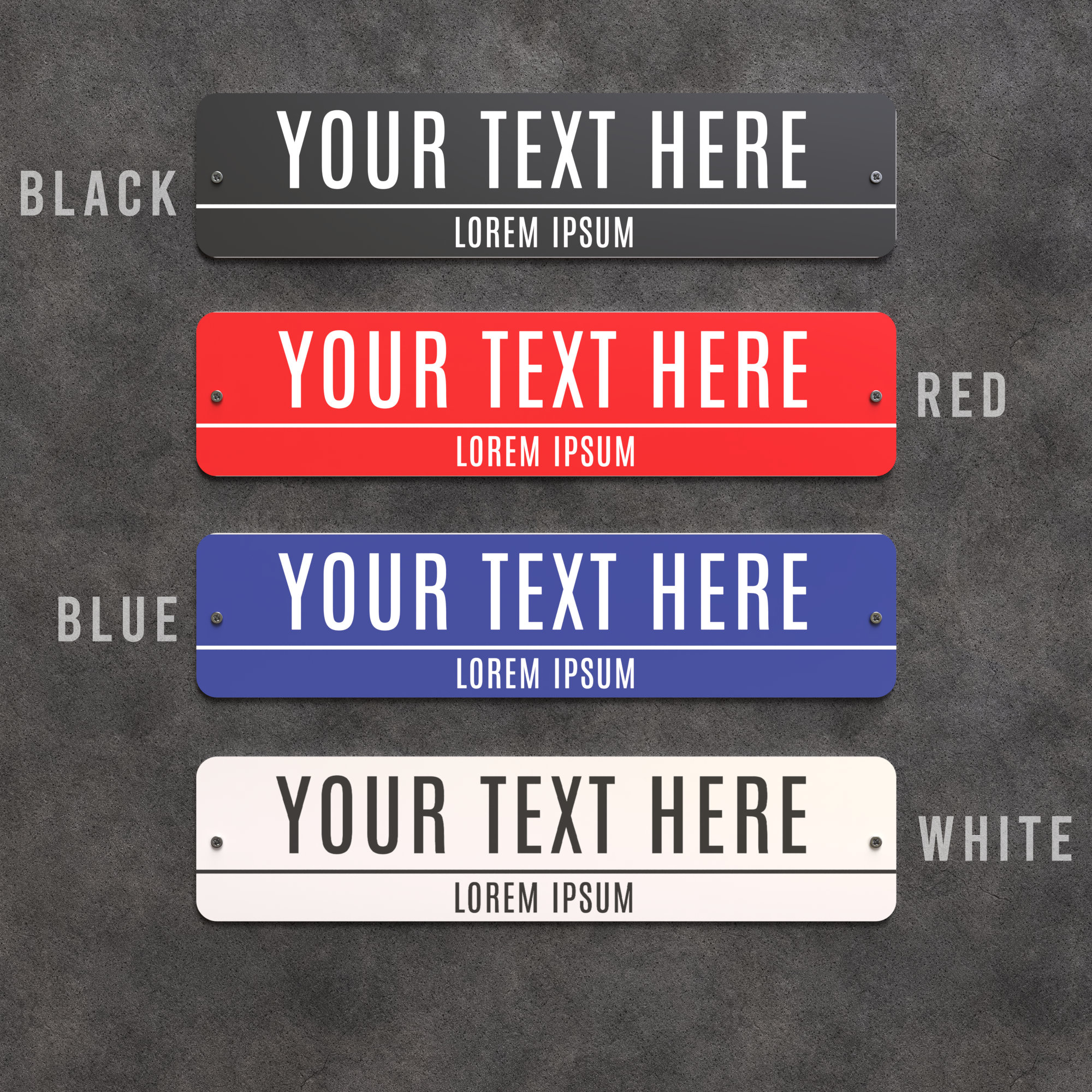 Personalised Metal Street Sign Custom Contemporary Modern - Etsy