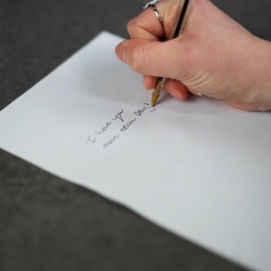 Personalised Rectangle Board Custom Handwriting Engraved Any Message ...