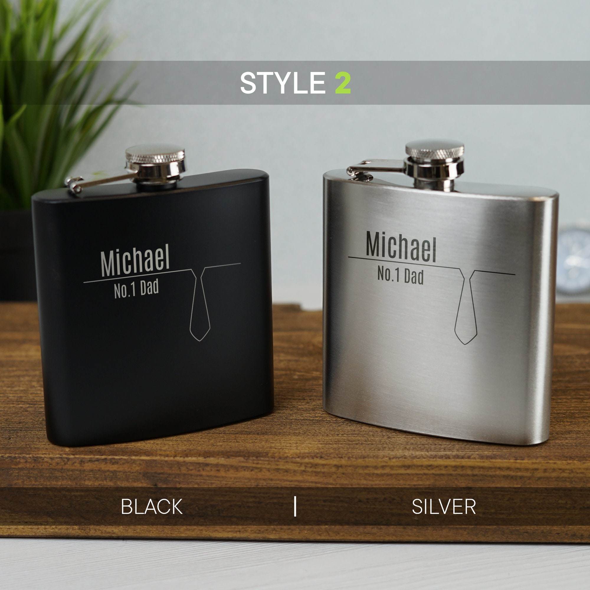 Personalised Engraved Hip Flask Custom 6oz Hipflask Wedding - Etsy UK