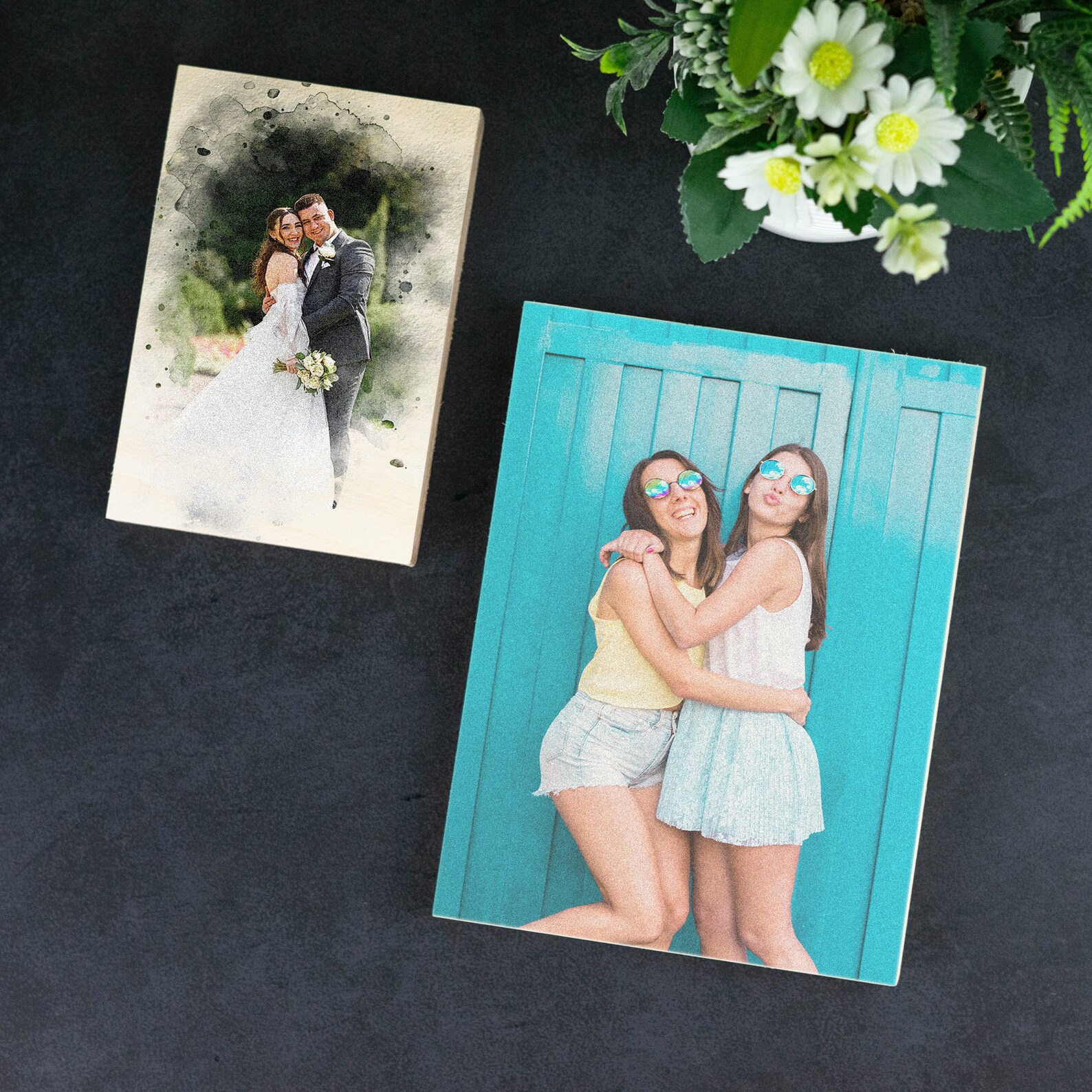Personalised Custom Wooden Photo Block Your Own Photo Custom Image ...