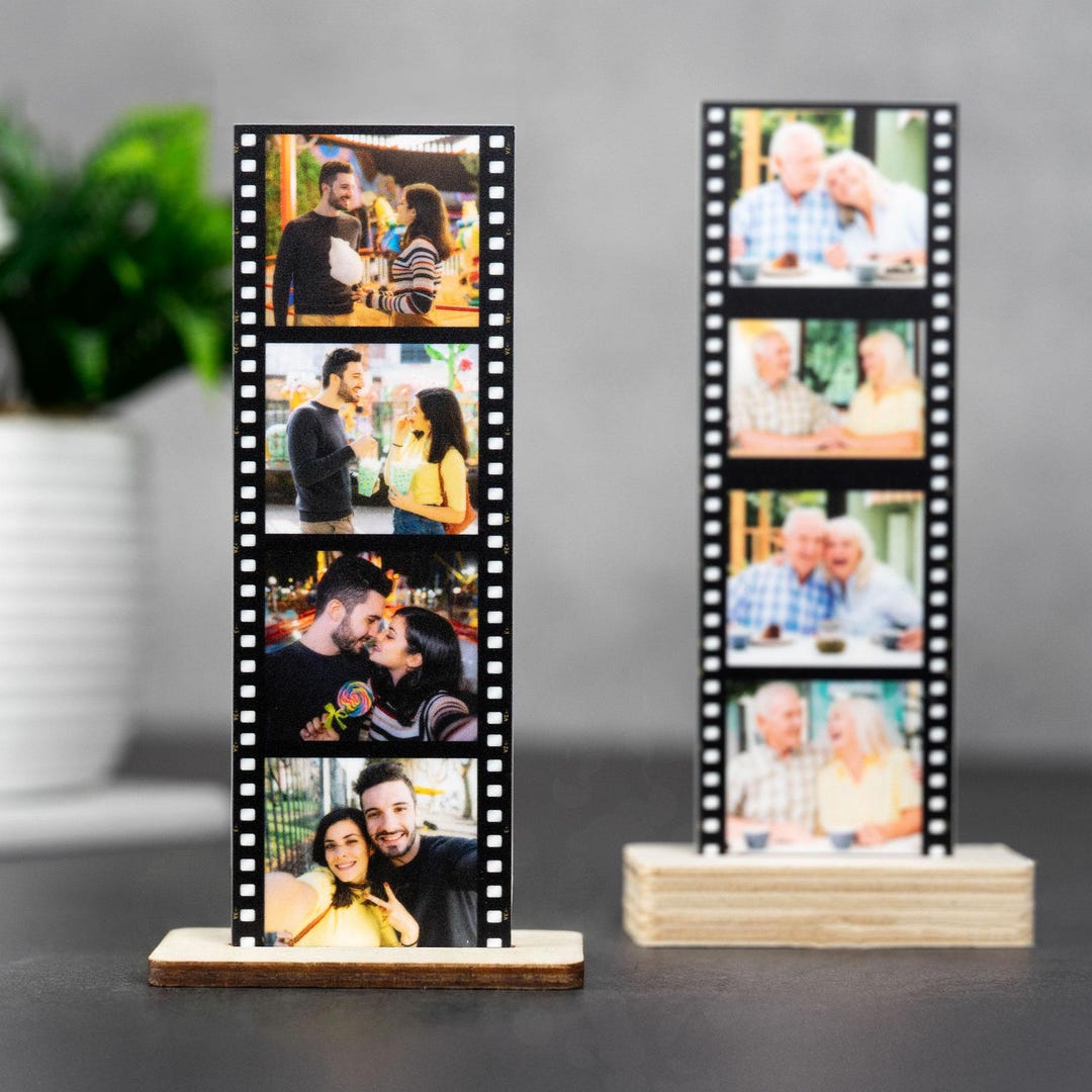 Custom Photo Strip Freestanding Block Retro Polaroid Themed ...