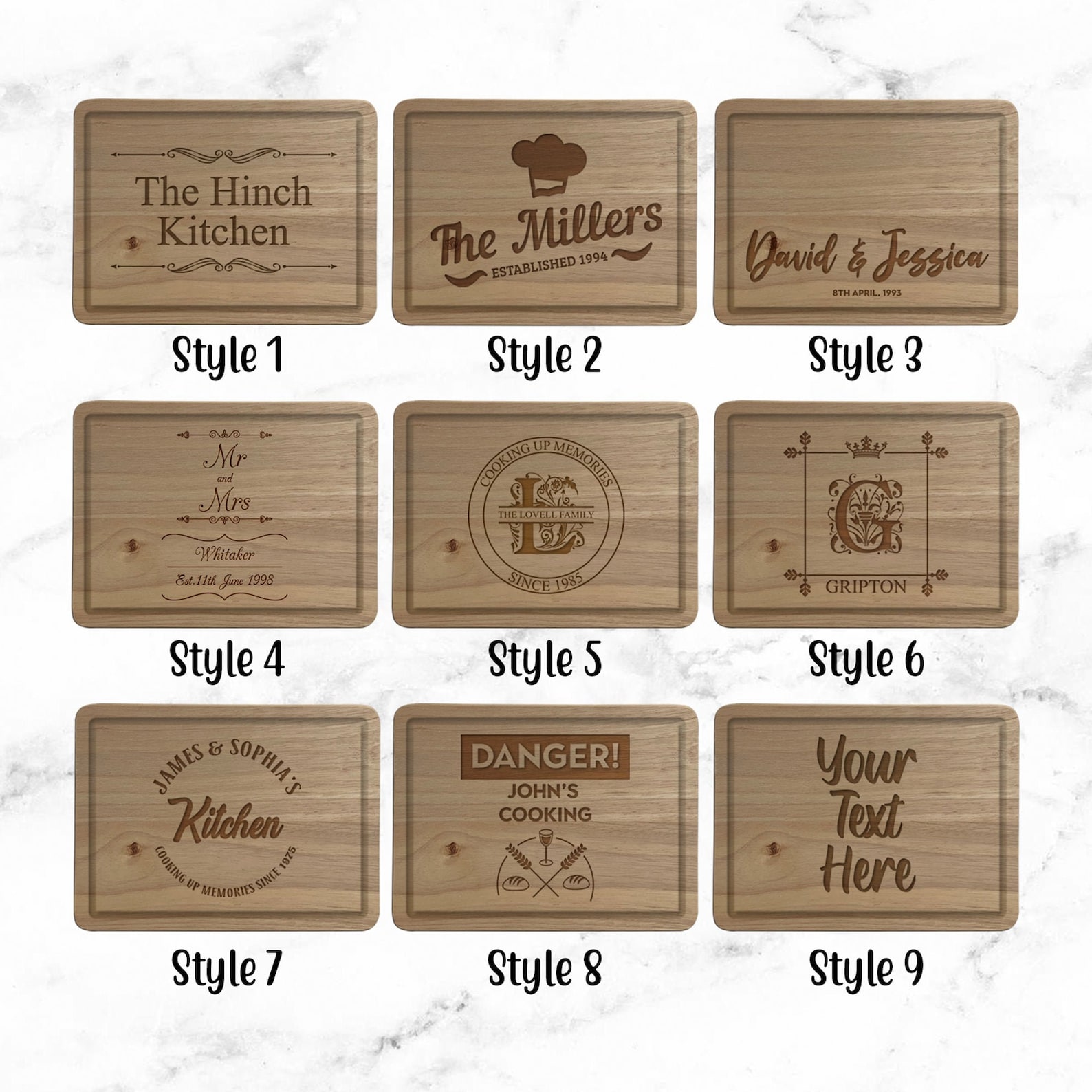 Personalised Engraved Chopping Board Personalised Wooden - Etsy