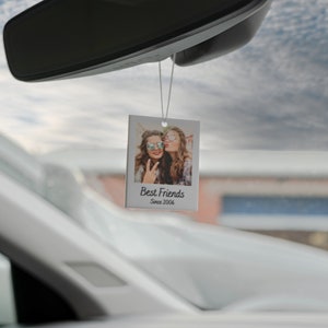 Personalised Photo Car Ornament Hanging Car Polaroid Any Image Driving ...