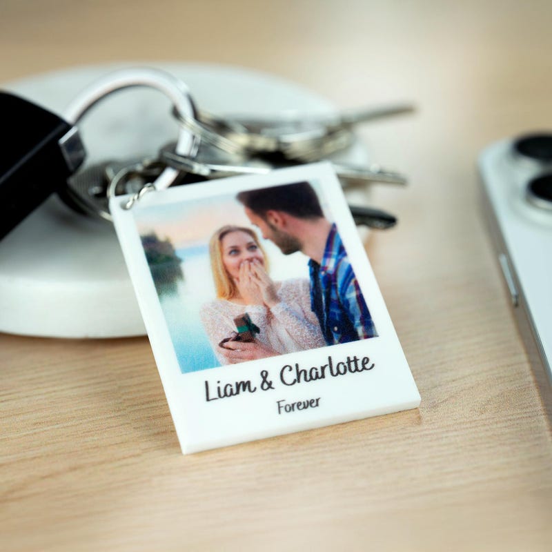 Mini Polaroid Keychain - Etsy