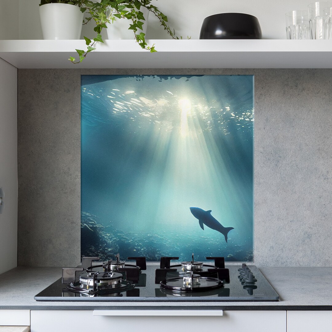 Kitchen Glass Splashback Printed Toughened Tile Panel Hob Cooker Glass ...