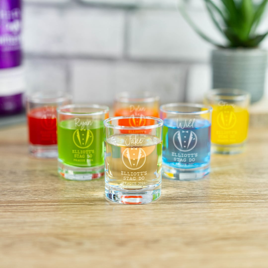 Engraved Shot Glass Personalised Shot Glasses Novelty Gift Idea for ...
