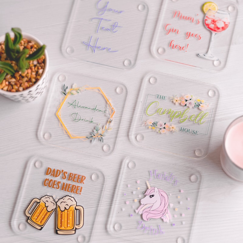 Resin Coaster With Name - Etsy