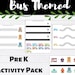 Bus Themed Activity Pack - Etsy