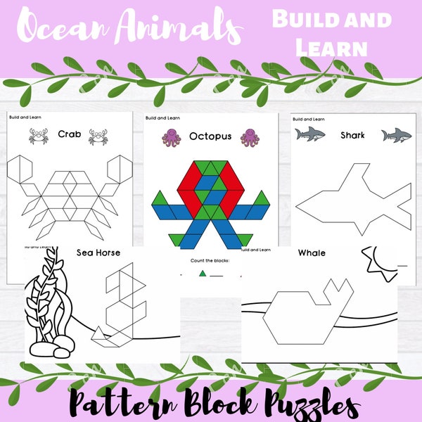 Pattern Blocks - Etsy