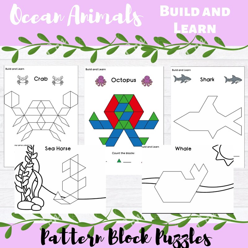 Pattern Blocks - Etsy