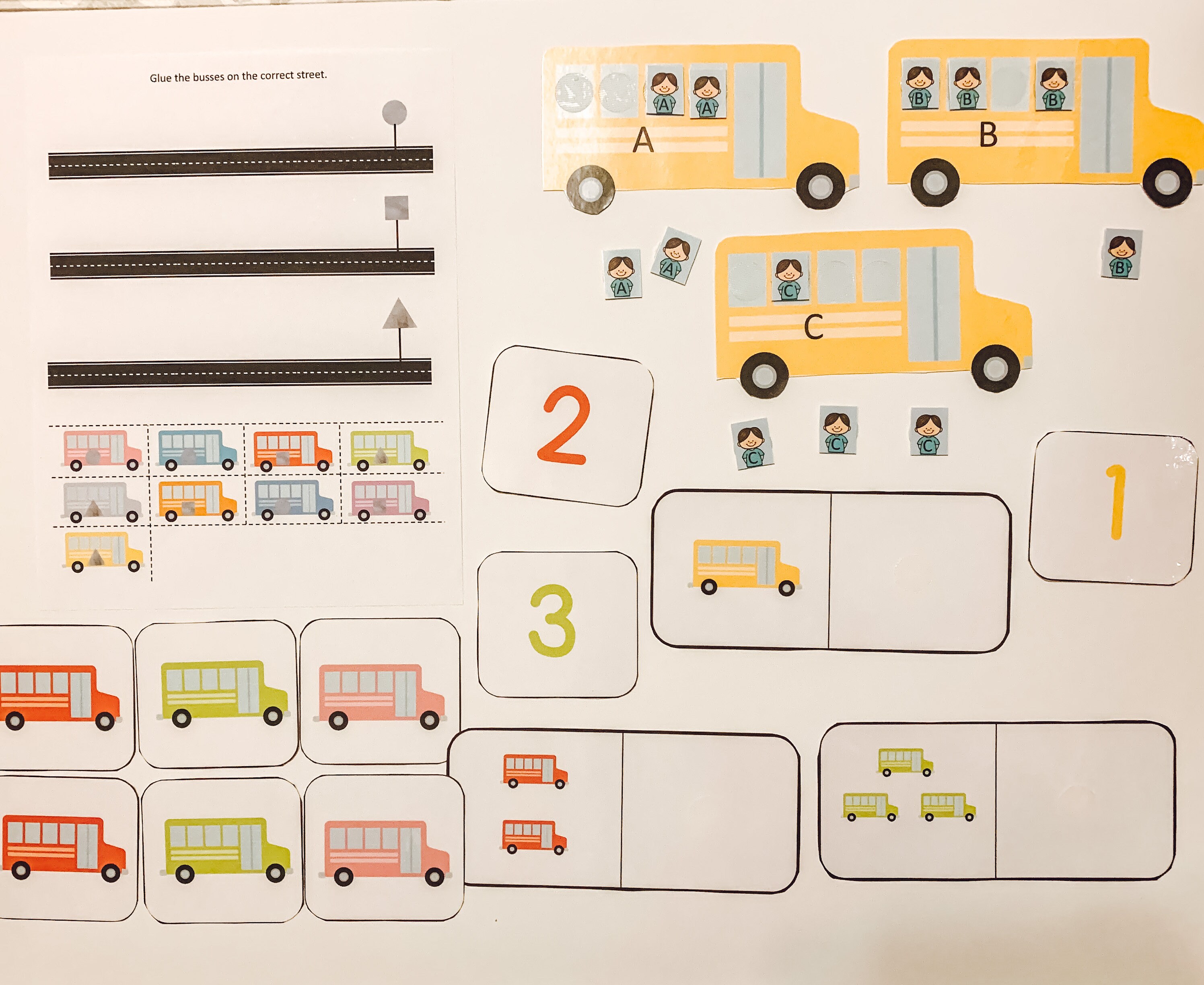 Bus Themed Activity Pack - Etsy
