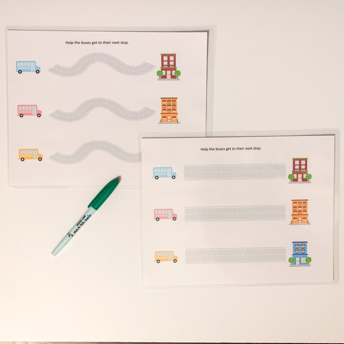 Bus Themed Activity Pack - Etsy