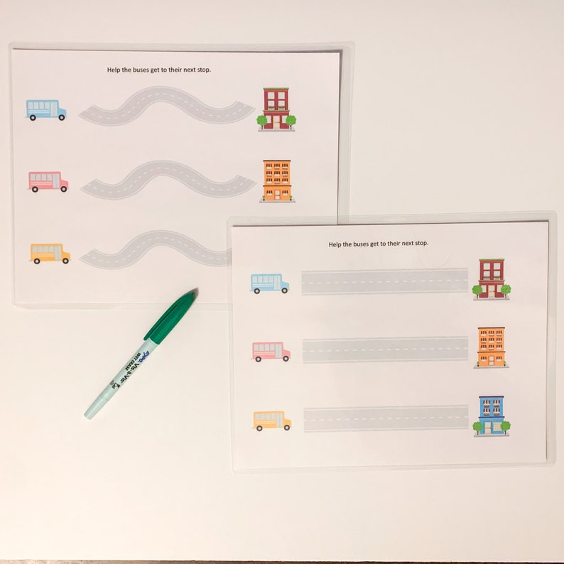 Bus Themed Activity Pack - Etsy