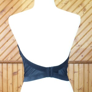 Vintage Sears Long Line Bra Lace Bustier Black Low Back Strapless 38C ...
