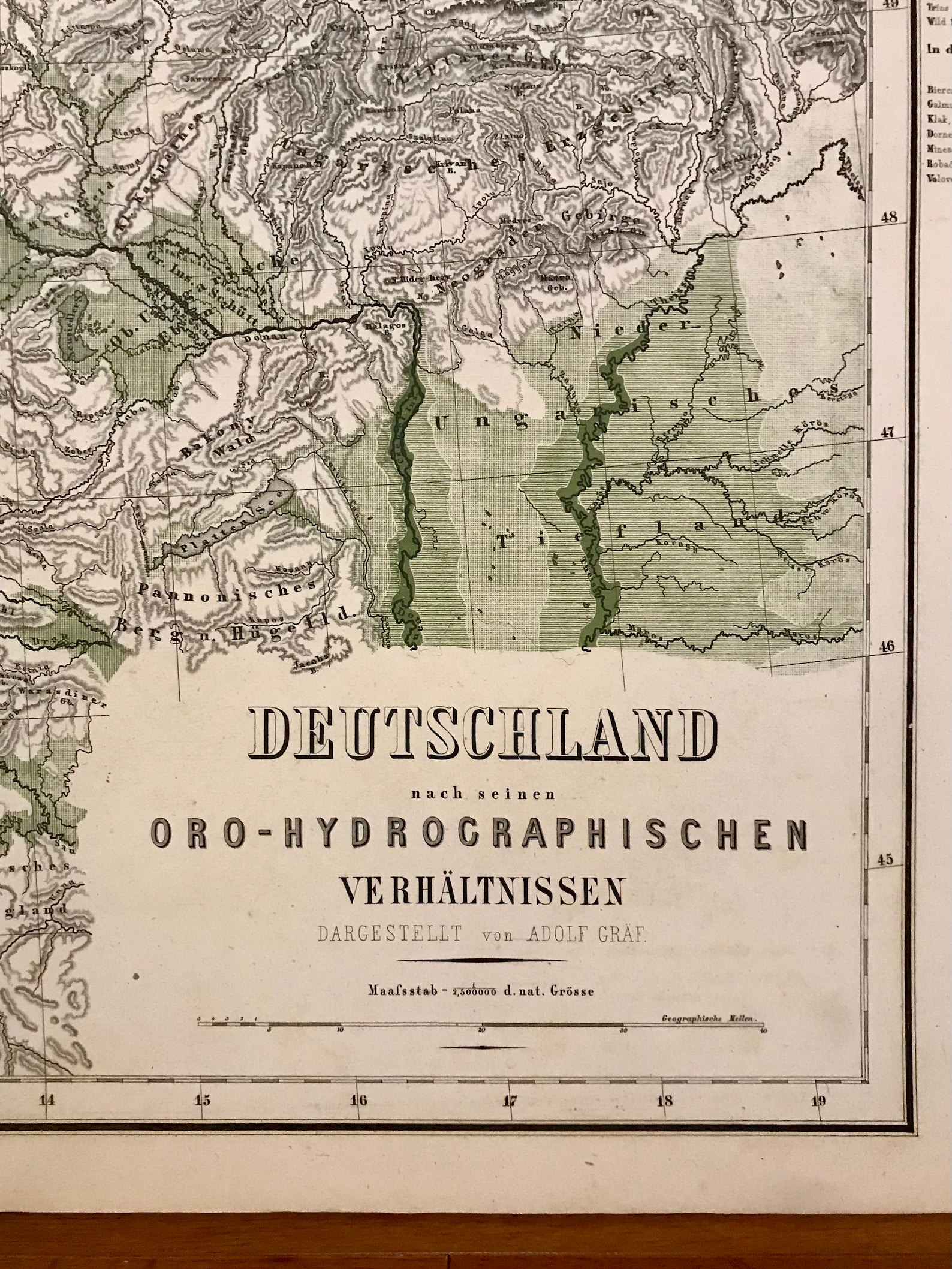Deutschland germany Original Antique Map Print 1872 - Etsy