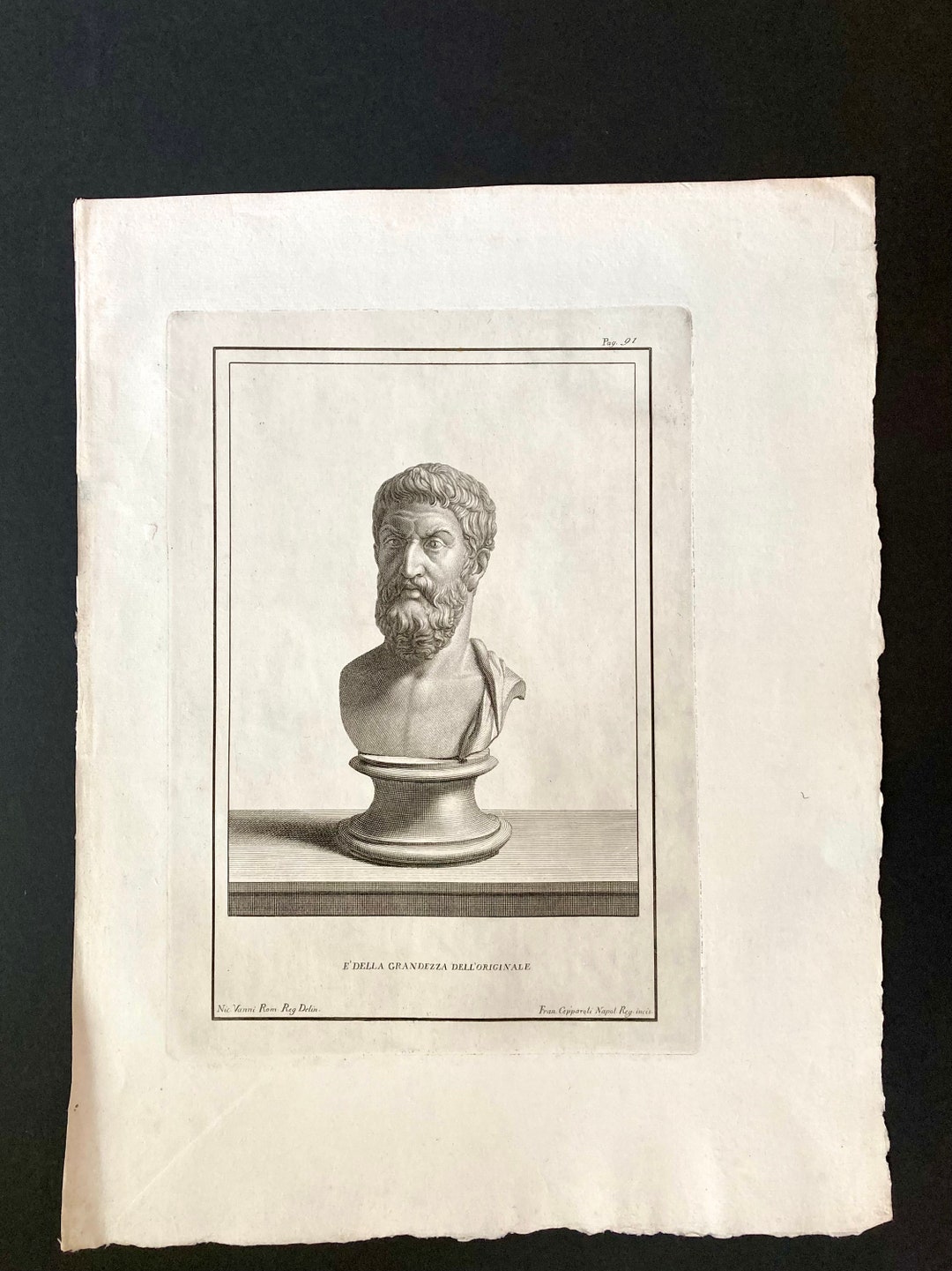 Ancient Italian Engraving - Etsy
