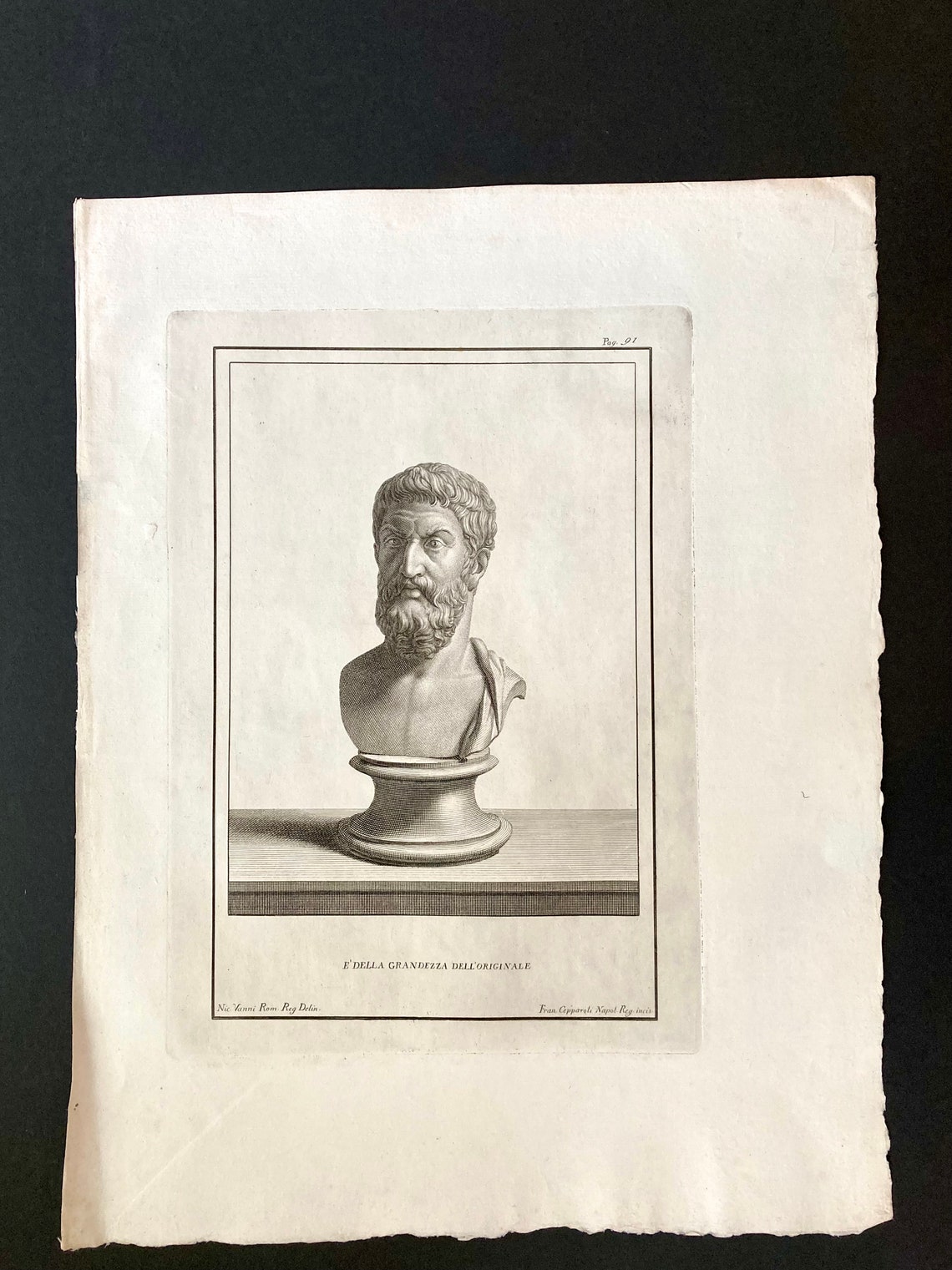 Ancient Italian Engraving - Etsy