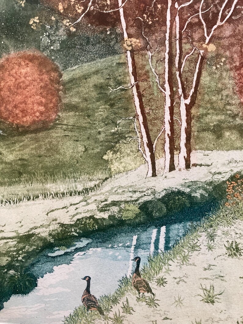 Three Sisters: Hand Colored Engraving by Artist Anita Jones Stanton. - Etsy