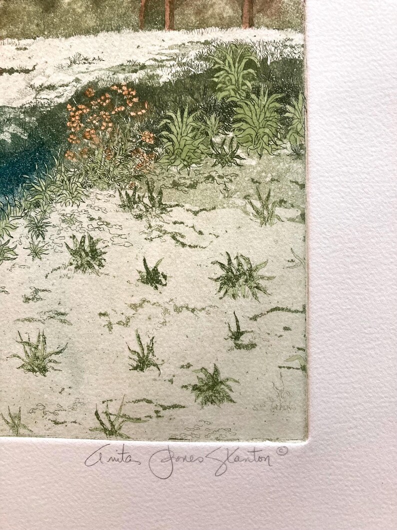 Three Sisters: Hand Colored Engraving by Artist Anita Jones Stanton. - Etsy