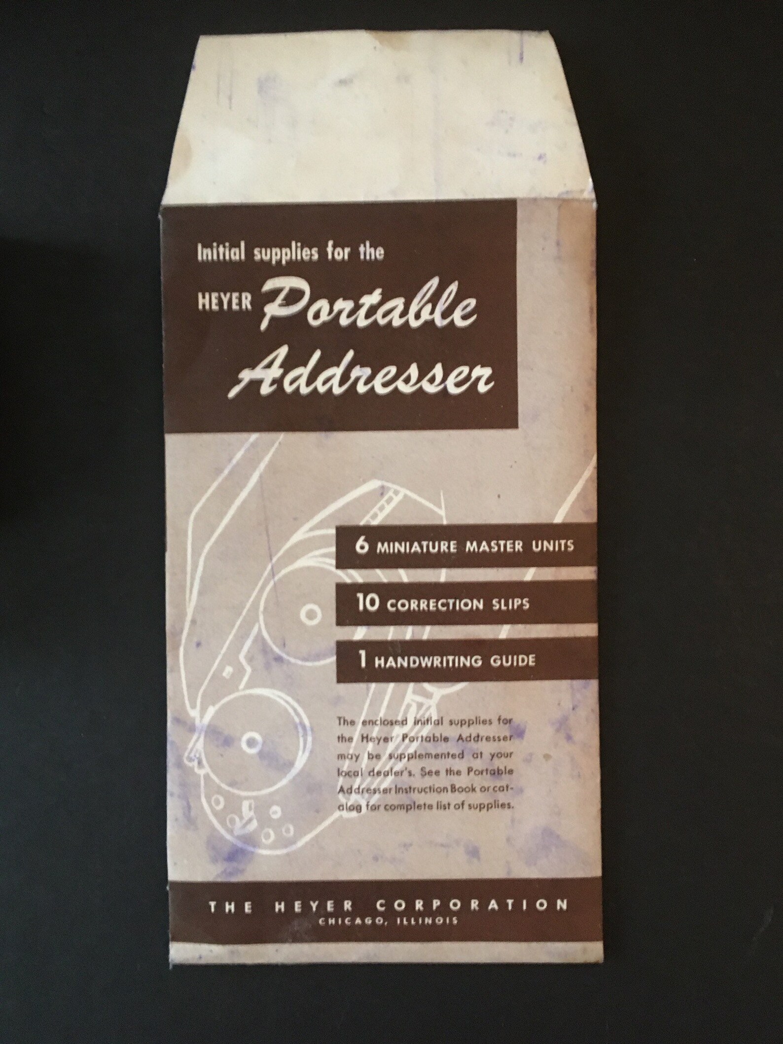 Vintage Heyer Portable Addresser | Etsy