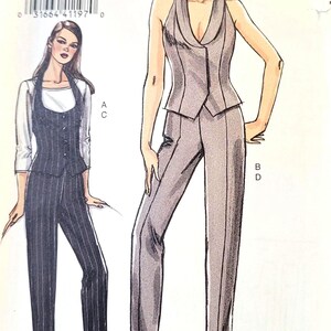 Vintage Vogue V8334 Sewing Pattern – Vest & Pants, 2000s, Size 14-20 ...