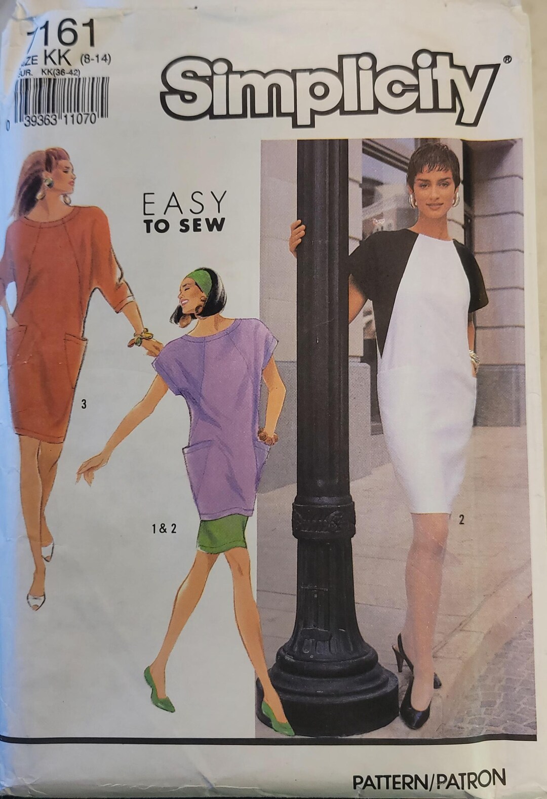 Easy Shift Dress Sewing Pattern Vintage – Simplicity 7161 Loose Tunic ...