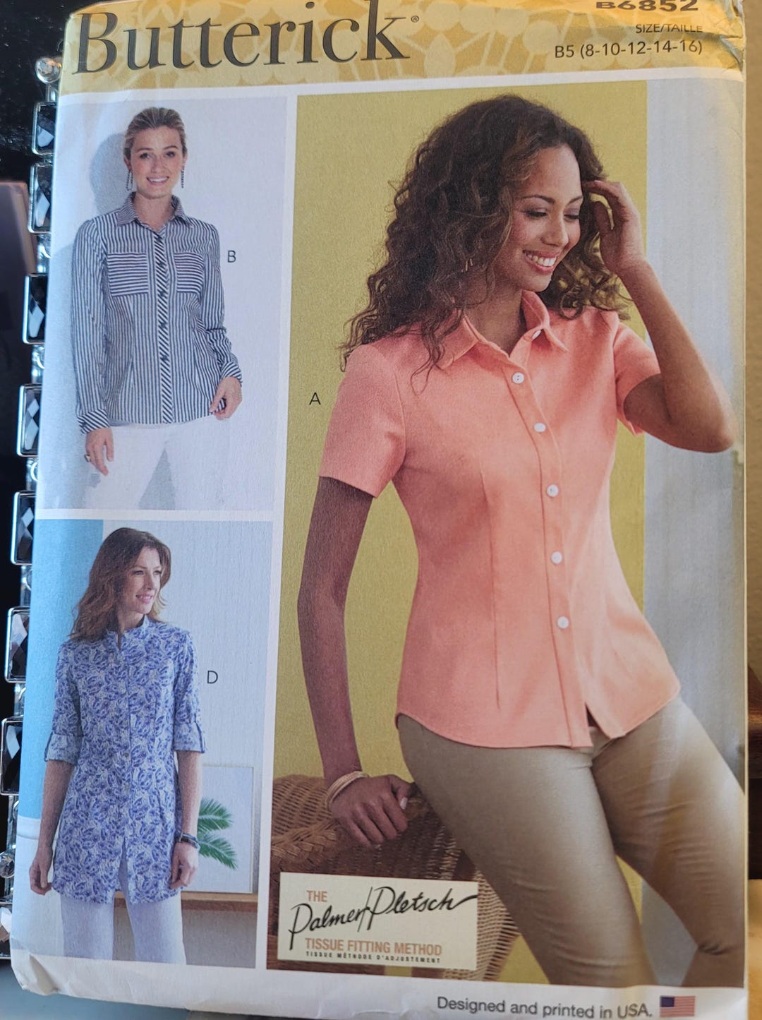Wardrobe Essential Blouse Pattern – Butterick B6852, Palmer/pletsch Fit ...