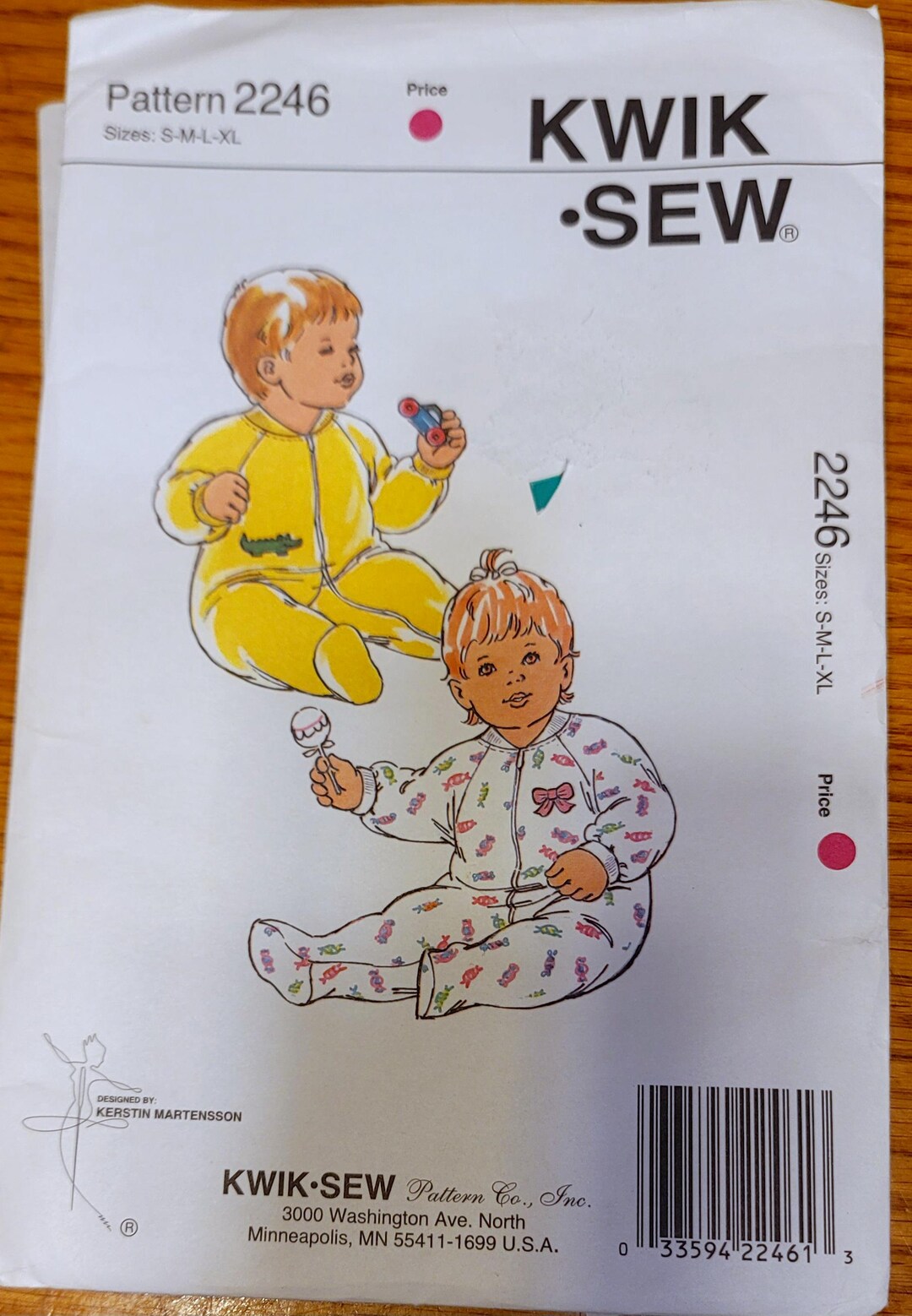 Kwik Sew 2246 Baby Shower Gift Sewing Pattern – Sizes S M L XL ...