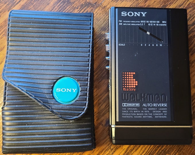 SONY WM F100-III Walkman Radio Cassette Player With Case - Etsy
