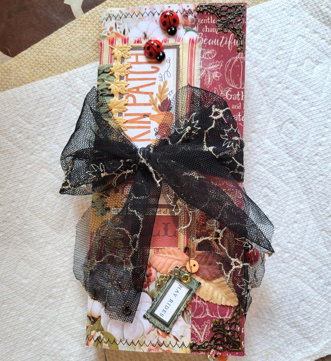 Autumn/fall Tall Flip-flop Junk Journal, Scrapbook, Planner, Travel ...