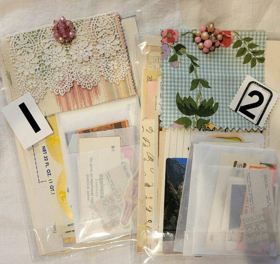Original Vintage Ephemera Packets, Junk Journal, Scrapbook - Etsy